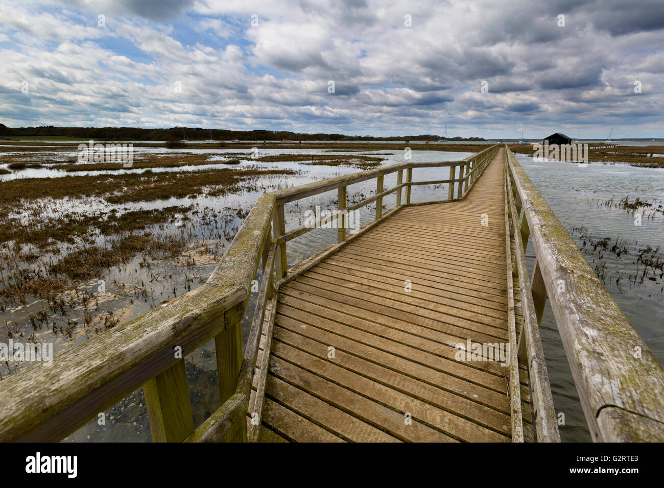 National Trust, Newtown, Nature Reserver, creek, walkway, bird ...
