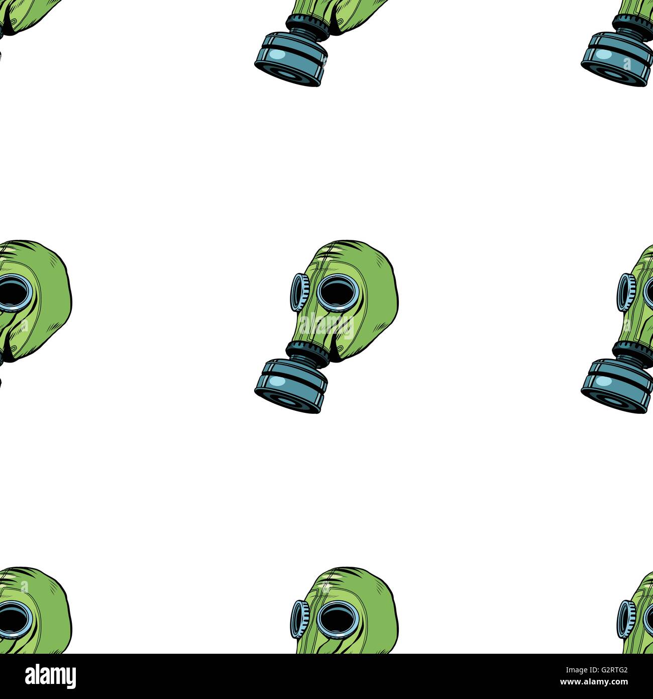 Gas mask seamless vector pattern Stock Vector Image & Art - Alamy