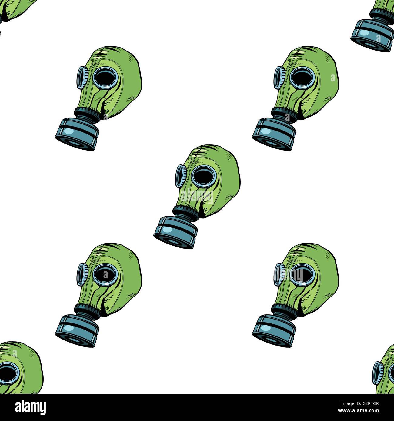 Gas mask seamless vector pattern Stock Vector Image & Art - Alamy