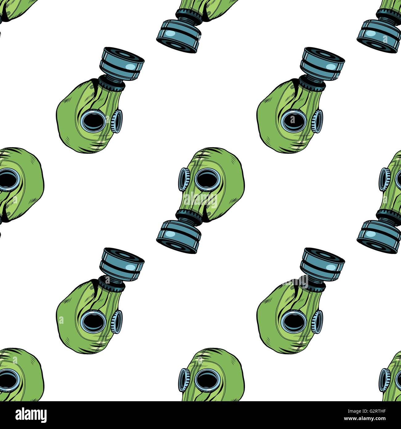Gas mask seamless vector pattern Stock Vector Image & Art - Alamy