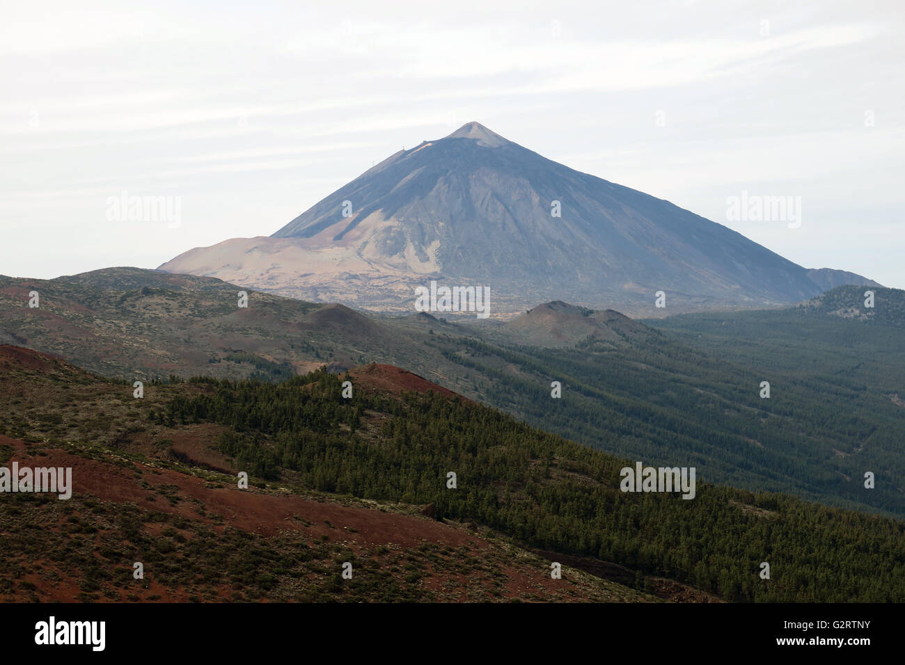 Mount Teide, Pico del Teide, Tenerife, is a volcano which last erupted ...