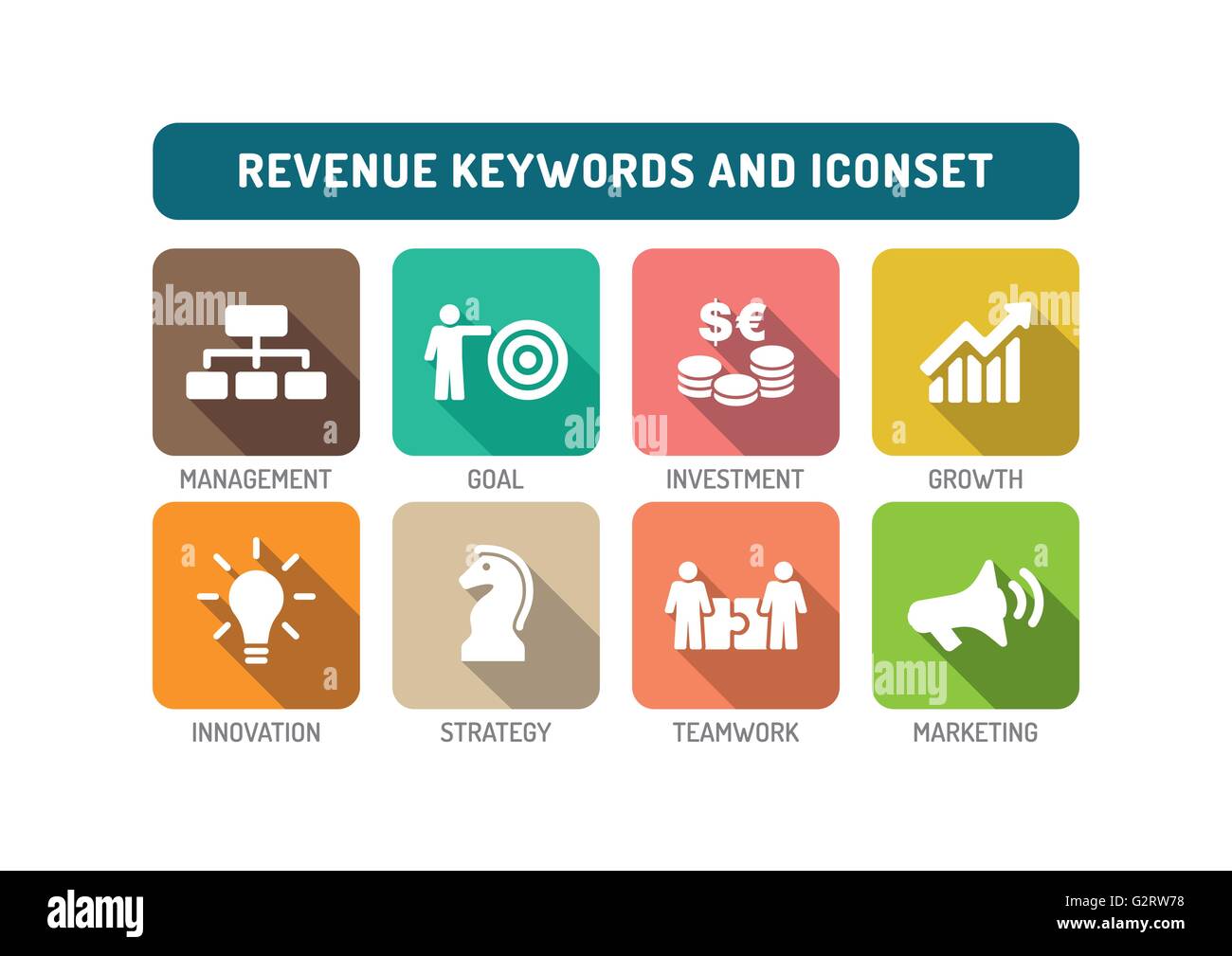 Revenue management icon Cut Out Stock Images & Pictures - Alamy