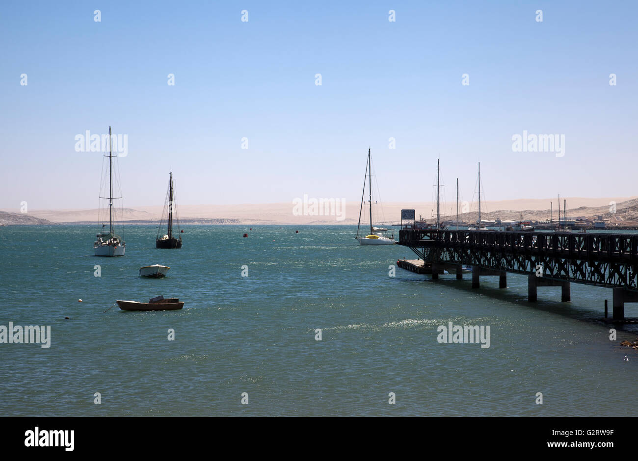 Waterfront Jetty in Luderitz - Namibia Stock Photo - Alamy