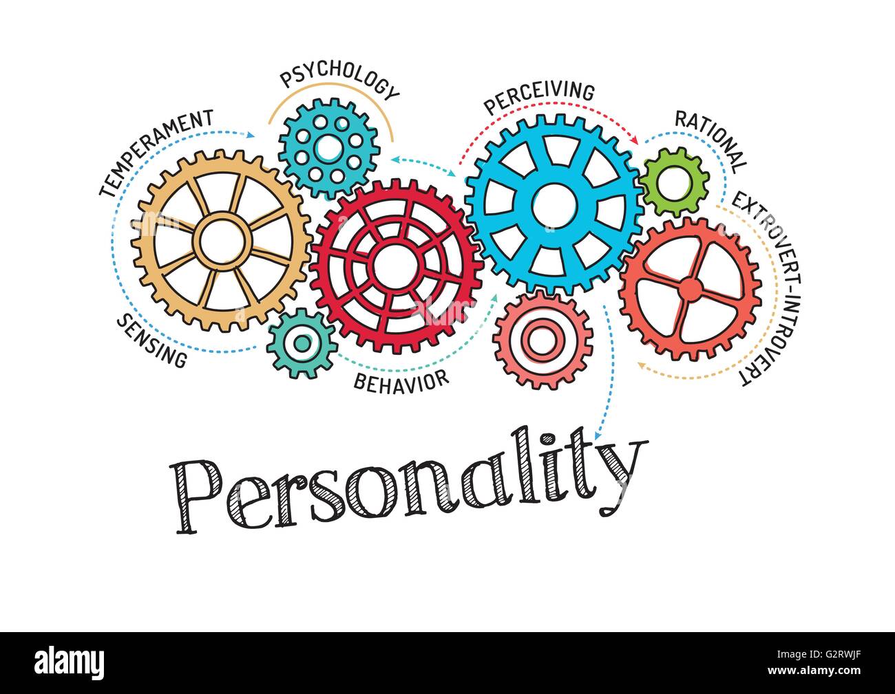 Thinking vector icon gears Stock Vector Images - Alamy