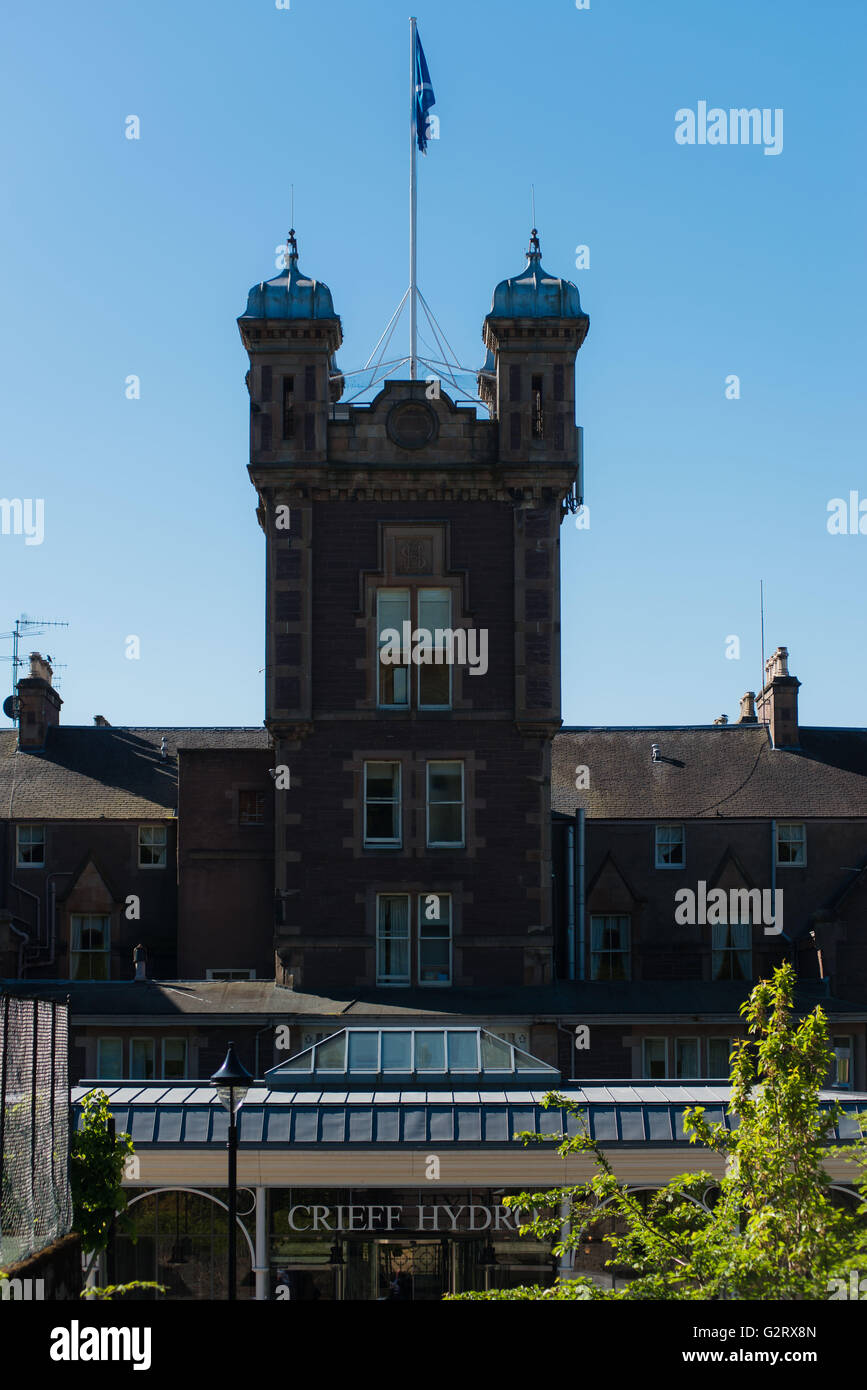 Crieff Hydro sign outside main entrance Stock Photo - Alamy