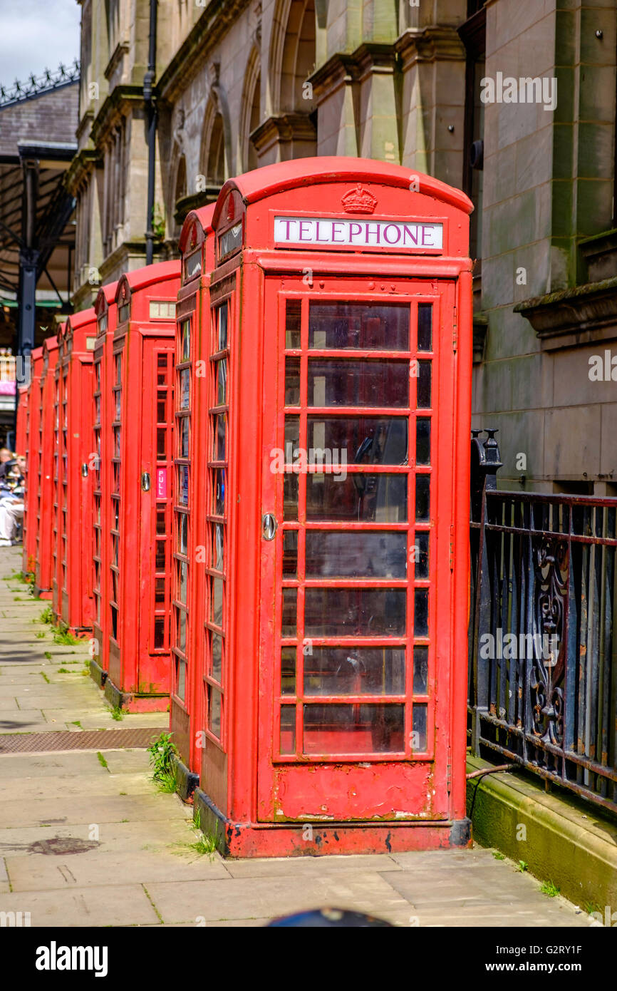Red Telephone Boxes Stock Photo - Alamy