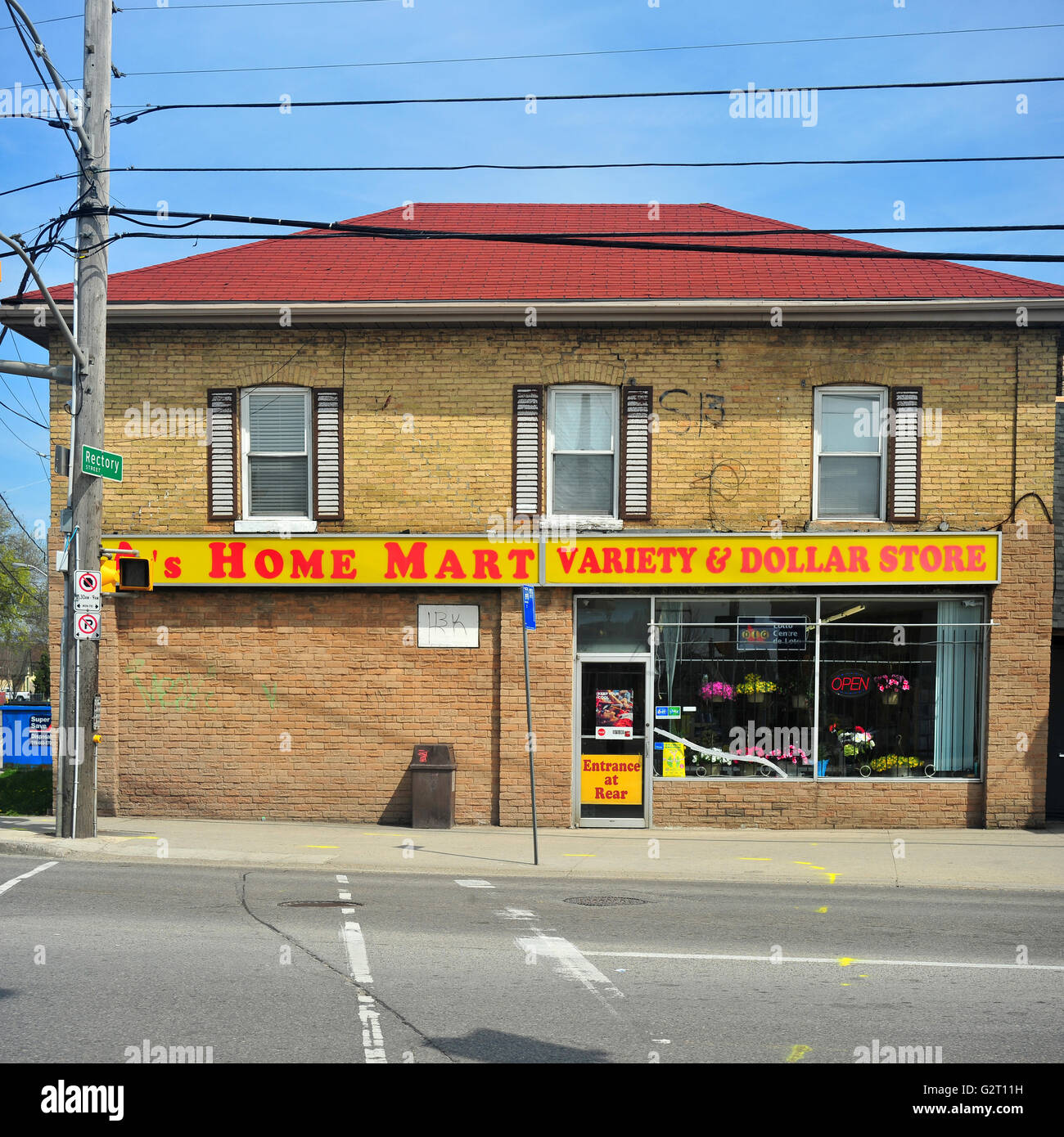 The front exterior of a Home Mart shop in the Canadian city of London ...