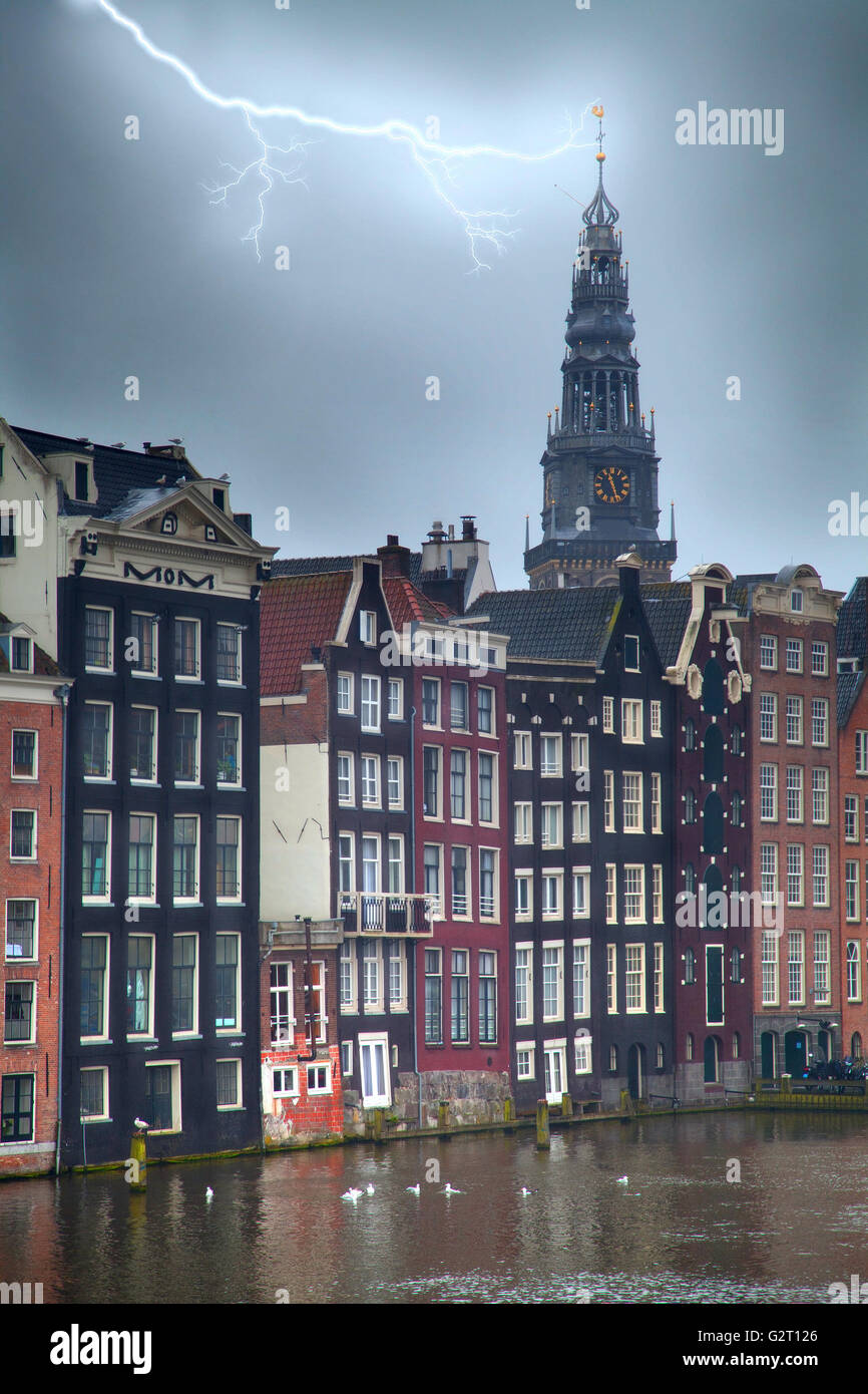 Storm sunny sky amsterdam city hi-res stock photography and images - Alamy