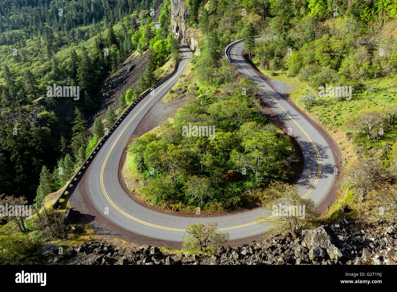 OR02188-00...OREGON - The Loop on Historic Highway 30 below Rowena ...