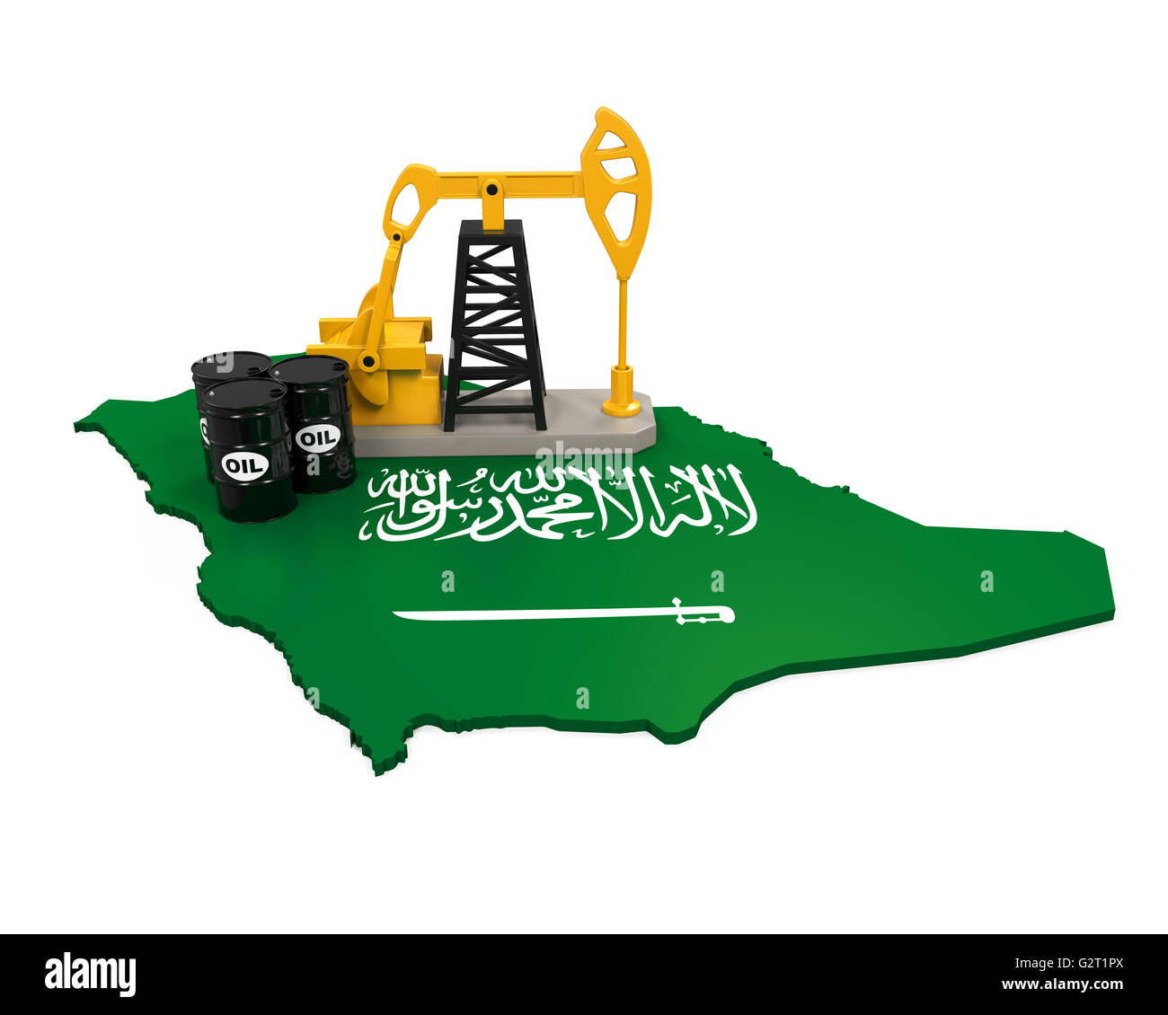 Saudi oil pump Cut Out Stock Images & Pictures - Alamy