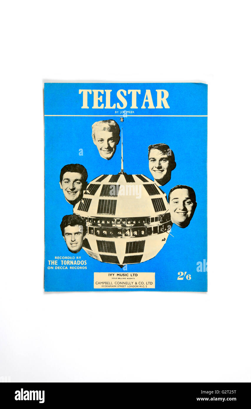A sheet music cover for Telstar by the Tornados Stock Photo - Alamy