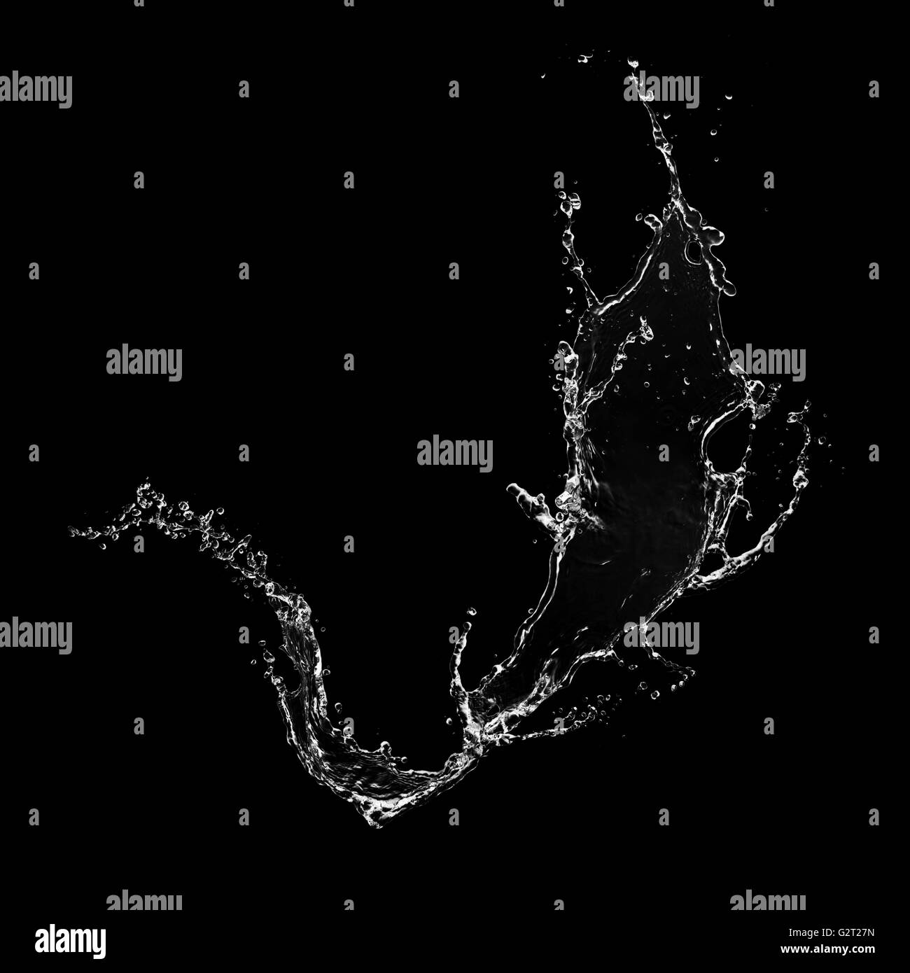 Splash of water Black and White Stock Photos & Images - Alamy