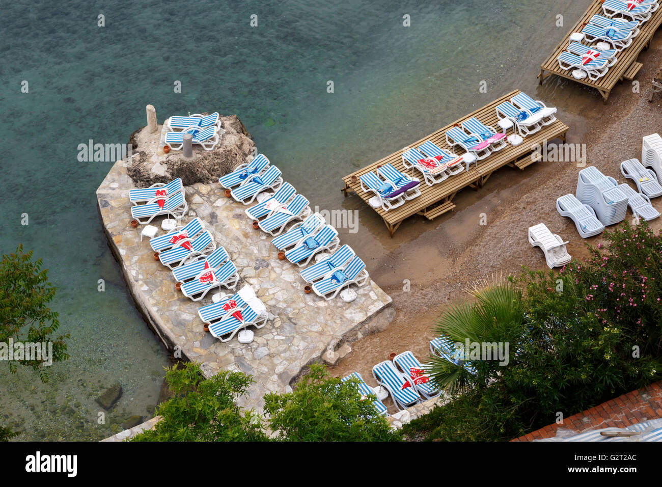 ANTALYA, TURKEY - APRIL 24, 2016 : Top view of seascape on ...
