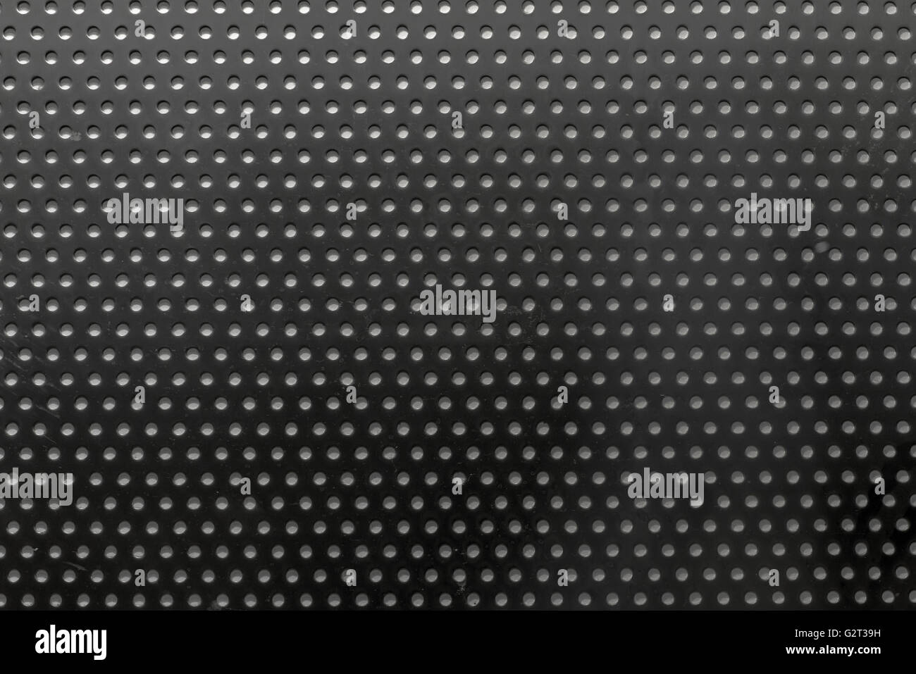 metal dot mask grid with drilled holes and decent traces of dirt from ...