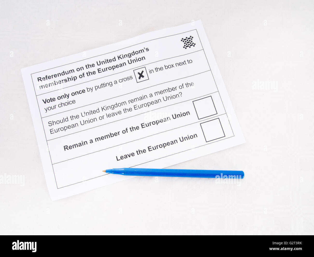 Referendum voting slip brexit hi-res stock photography and images - Alamy