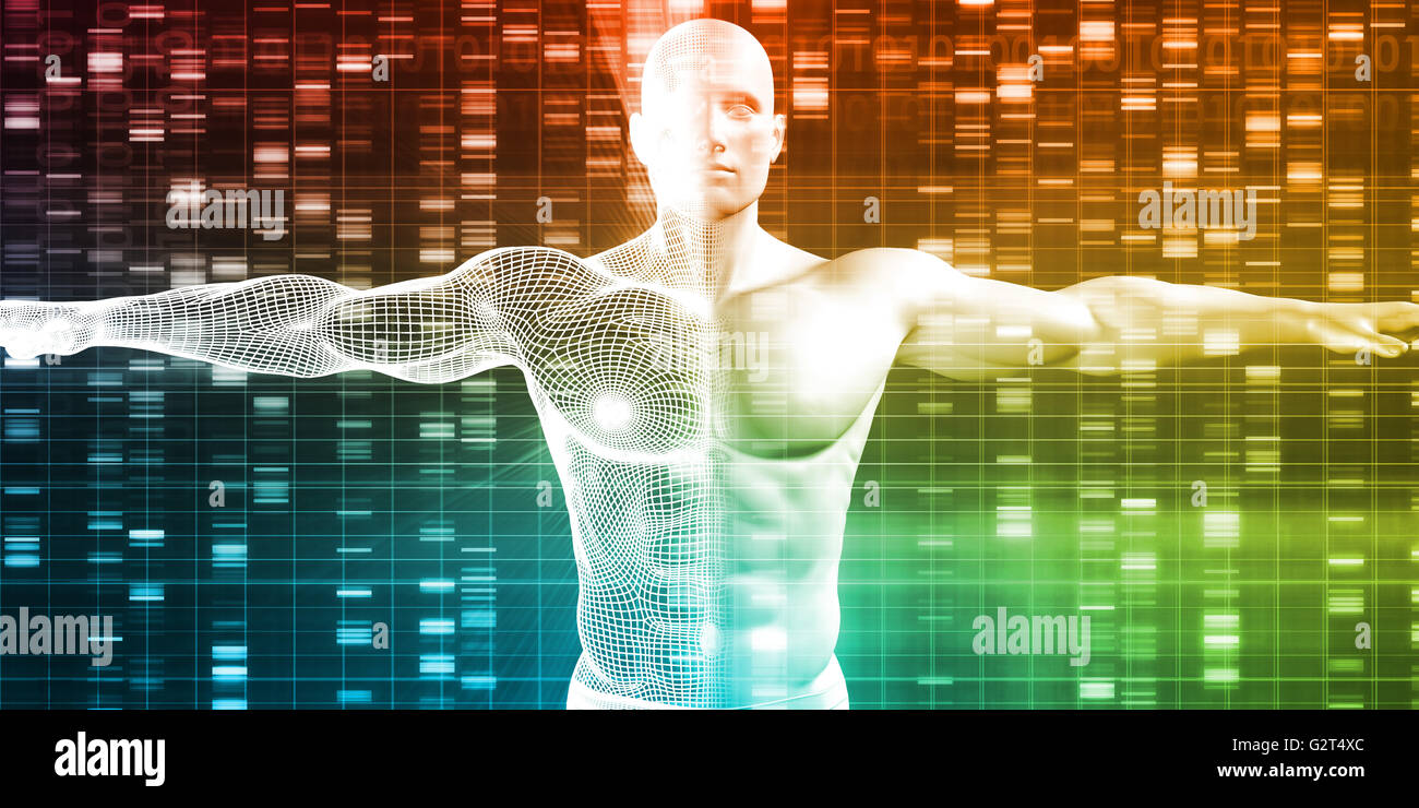 DNA Sequence with Genetics Data of a Human Male Stock Photo - Alamy