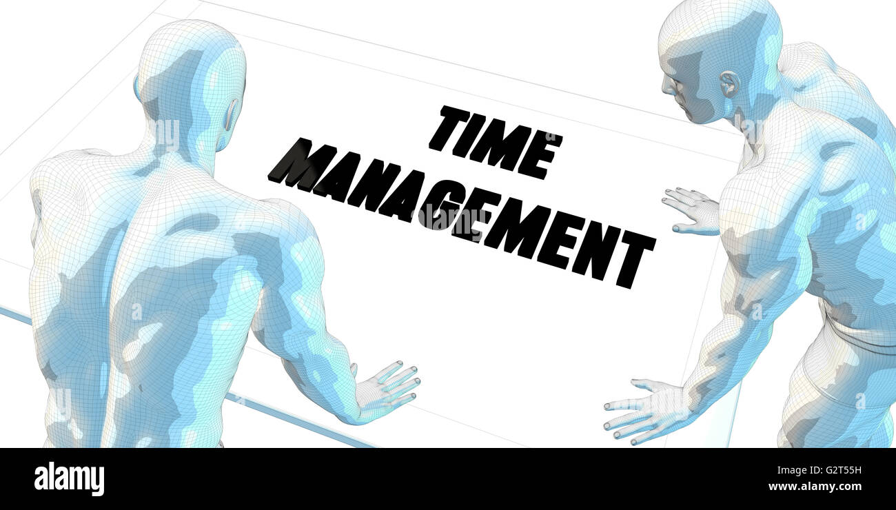 Time Management Discussion and Business Meeting Concept Art Stock Photo ...