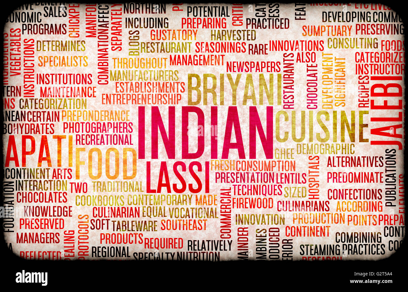 Indian Food and Cuisine Menu Background with Local Dishes Stock Photo ...
