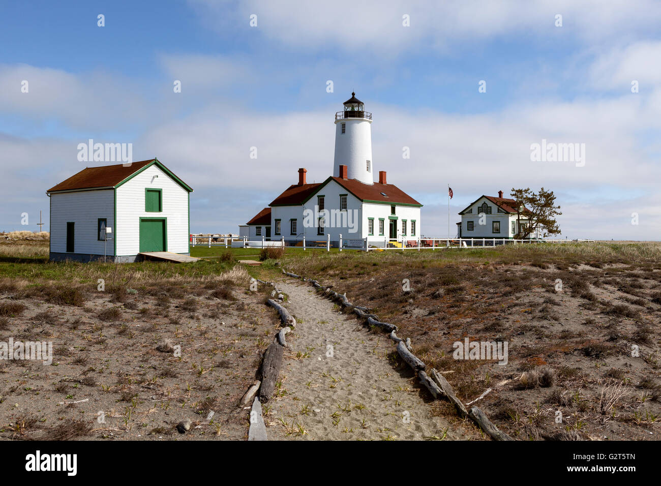 WA11721-00...WASHINGTON - The New Dungeness Light on the Dungeness Spit ...