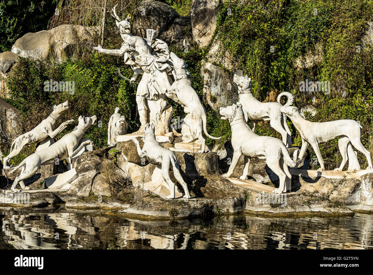 Royal Palace fountain Stock Photo - Alamy