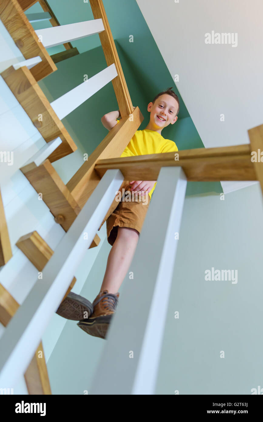 Boy at house hi-res stock photography and images - Alamy