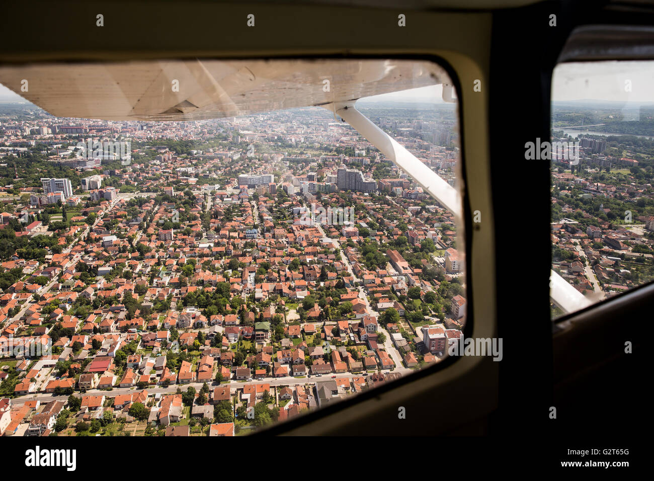 Aerial view of the city of Novi Sad, Serbia Stock Photo - Alamy