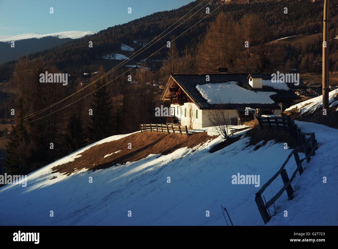 Small alpine house Stock Photo - Alamy