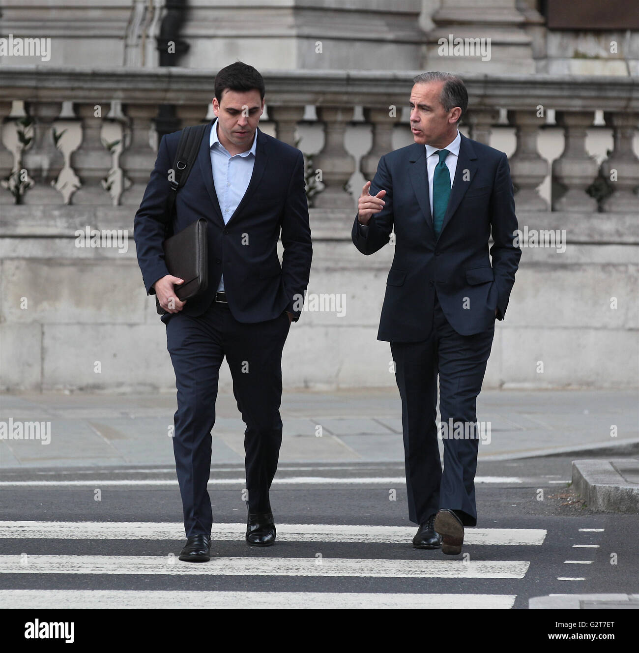 LONDON - MAY 15, 2016: Mark Carney Governor of the Bank of England seen ...