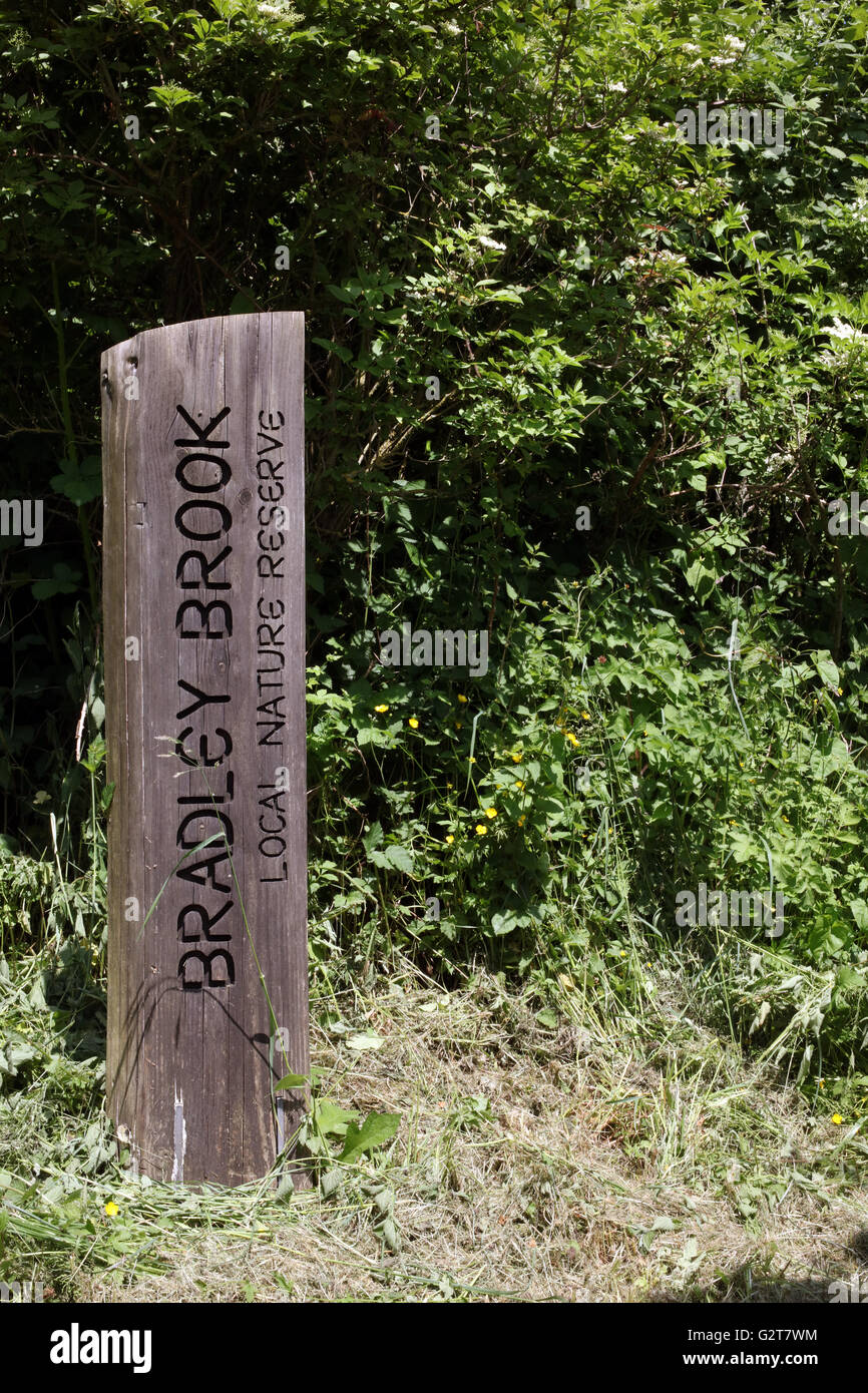 Bradley Brook local nature conservation reserve area in Winterbourne ...