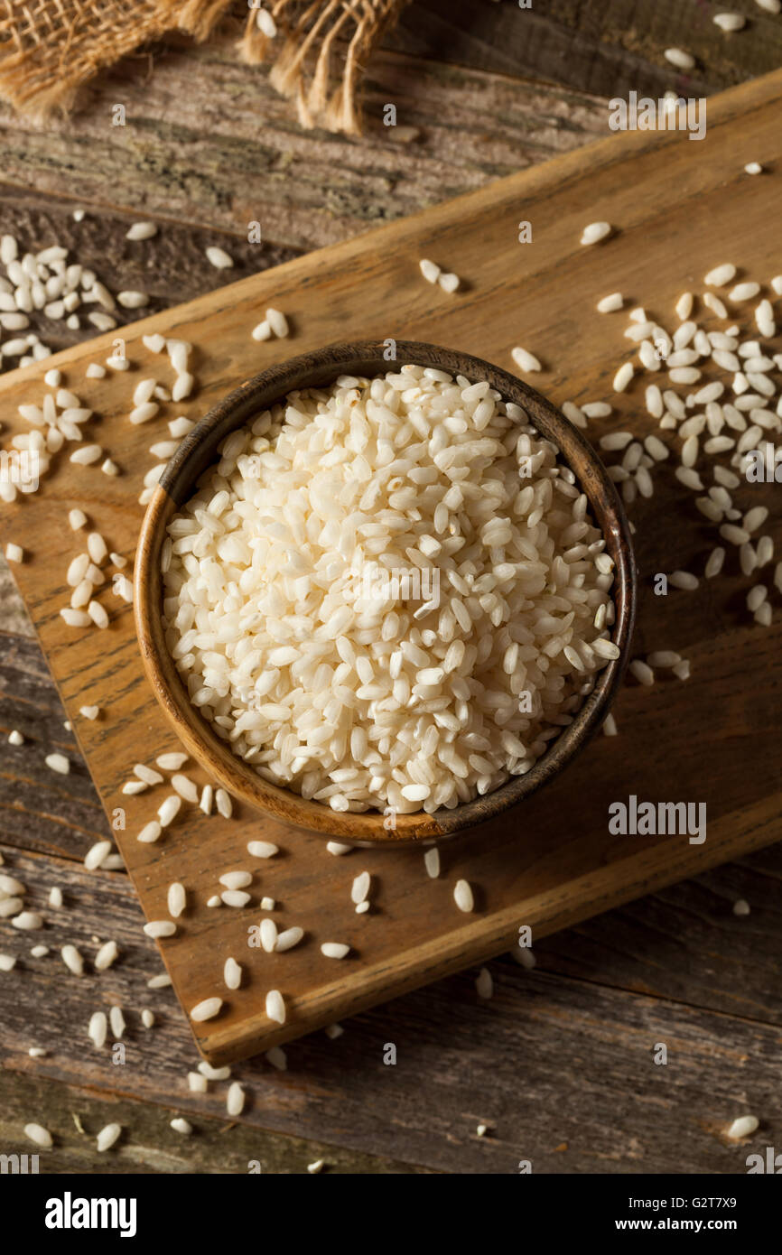 Raw Organic Arborio Rice in a Bowl Stock Photo - Alamy