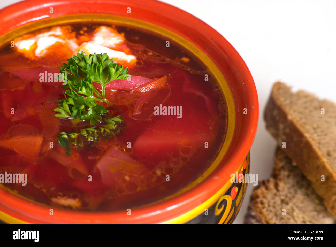Pot of traditional Russian and Slavic cabbage soup Stock Photo - Alamy