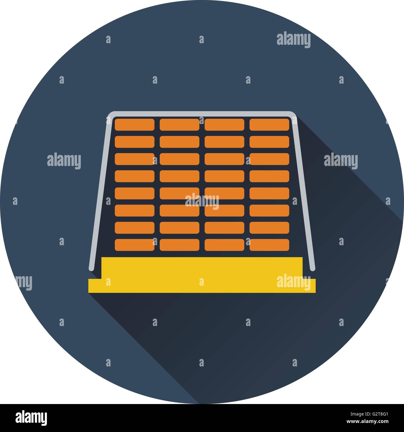 Icon of construction pallet . Flat design. Vector illustration Stock ...