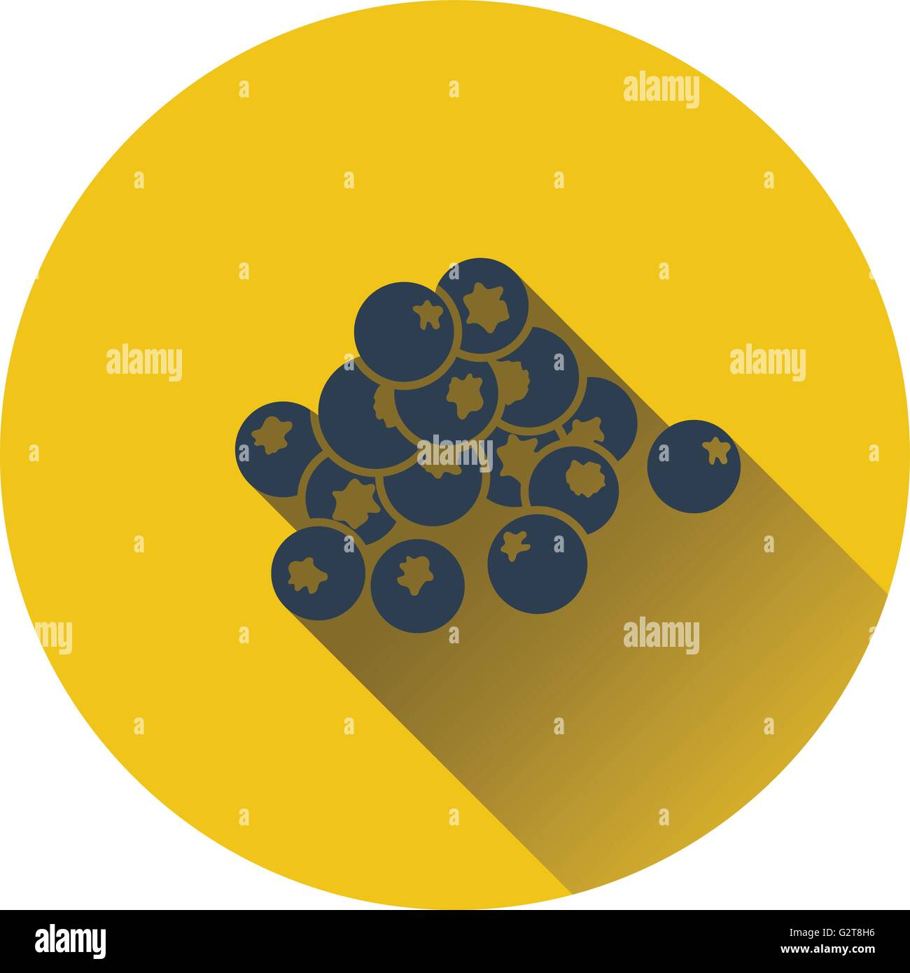 Blueberry icon. Flat design. Vector illustration Stock Vector Image ...