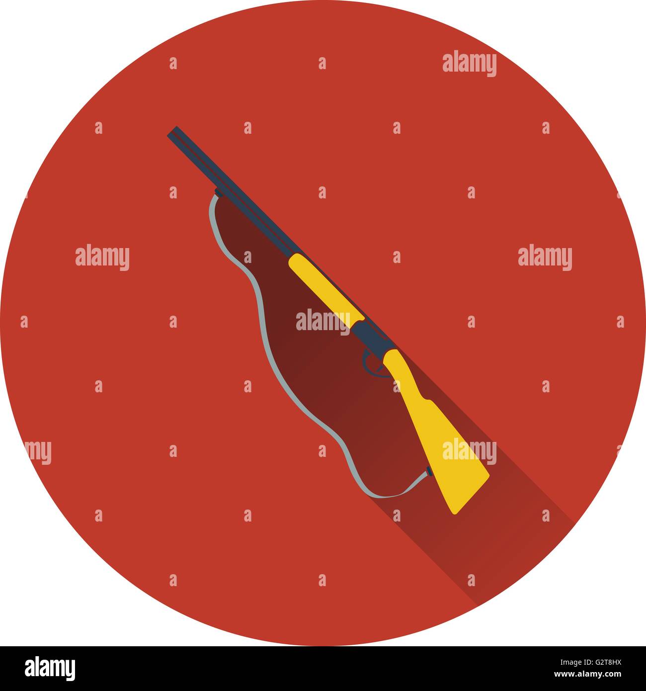 Icon of hunting gun. Flat design. Vector illustration Stock Vector ...