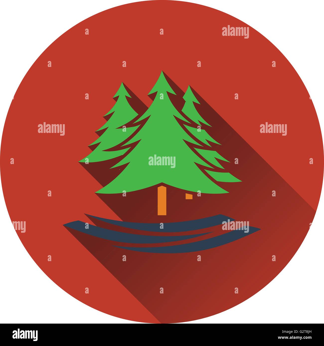 Conifer forest ground Stock Vector Images - Alamy