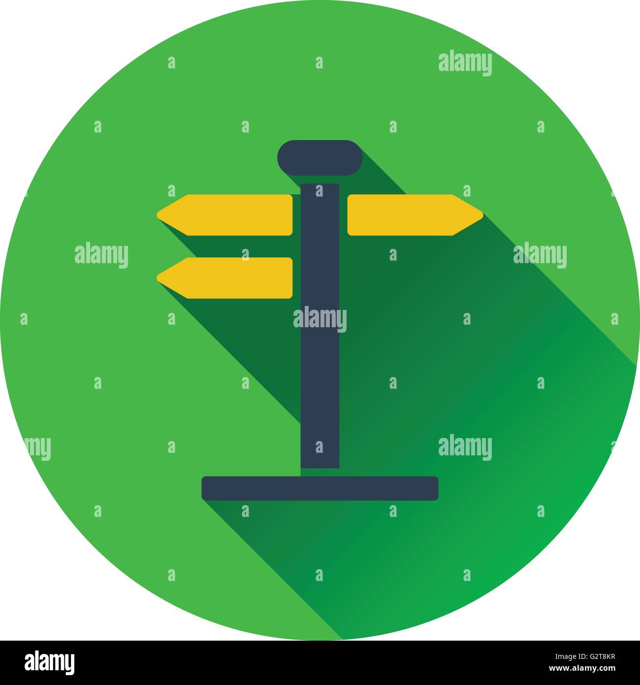 Pointer stand icon. Flat design. Vector illustration Stock Vector Image ...