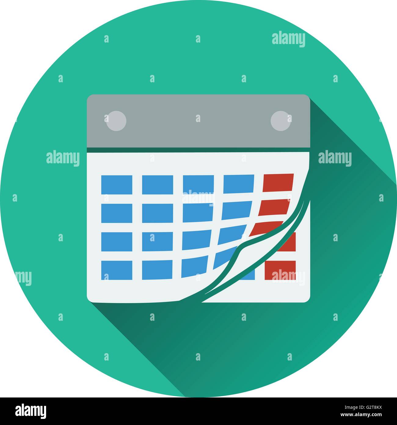 Calendar icon. Flat design. Vector illustration Stock Vector Image ...
