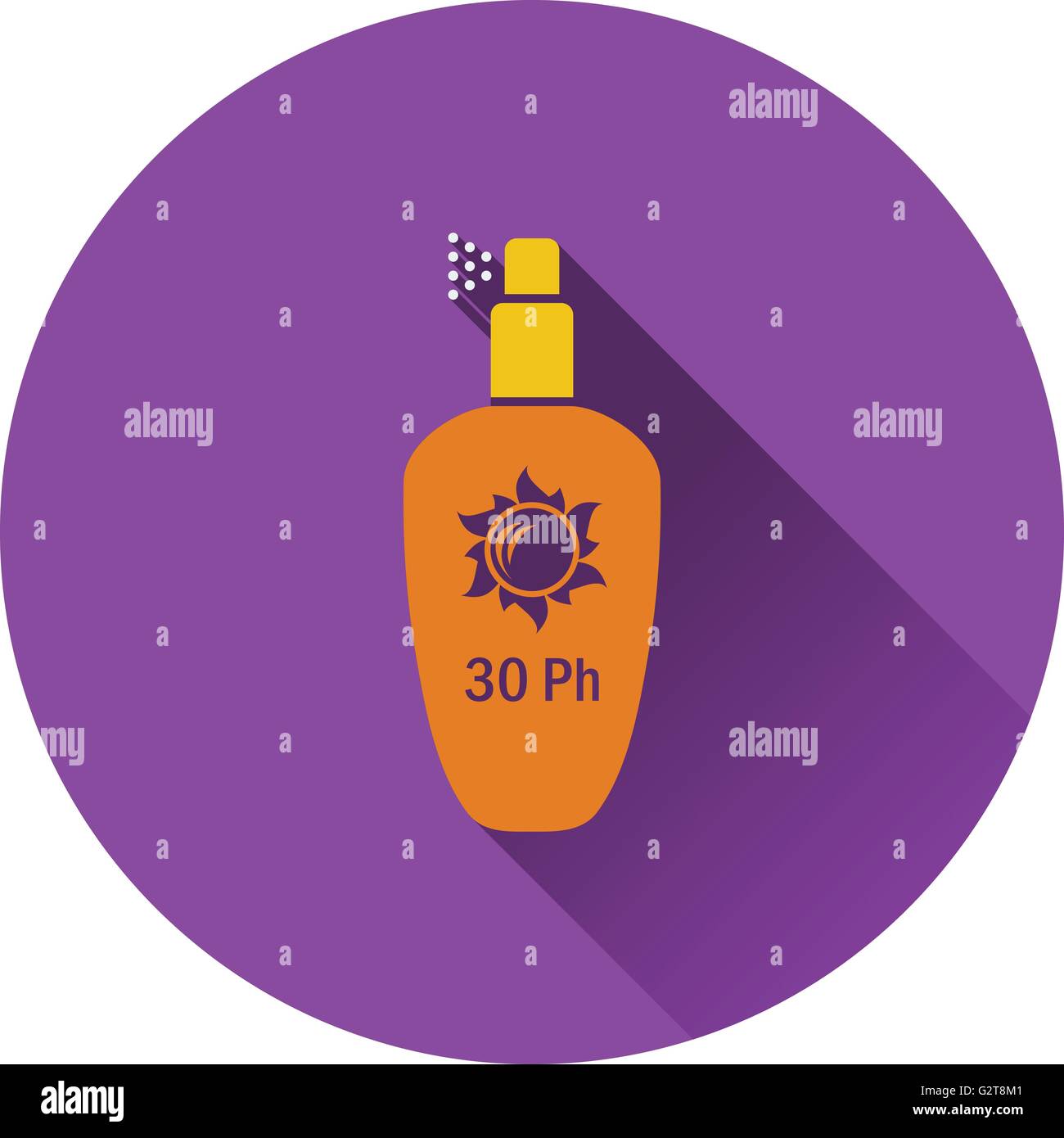 Sun protection spray icon. Flat design. Vector illustration Stock ...