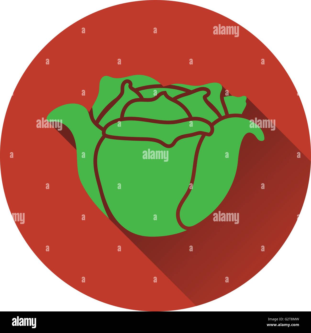 Cabbage icon. Flat design. Vector illustration Stock Vector Image & Art ...