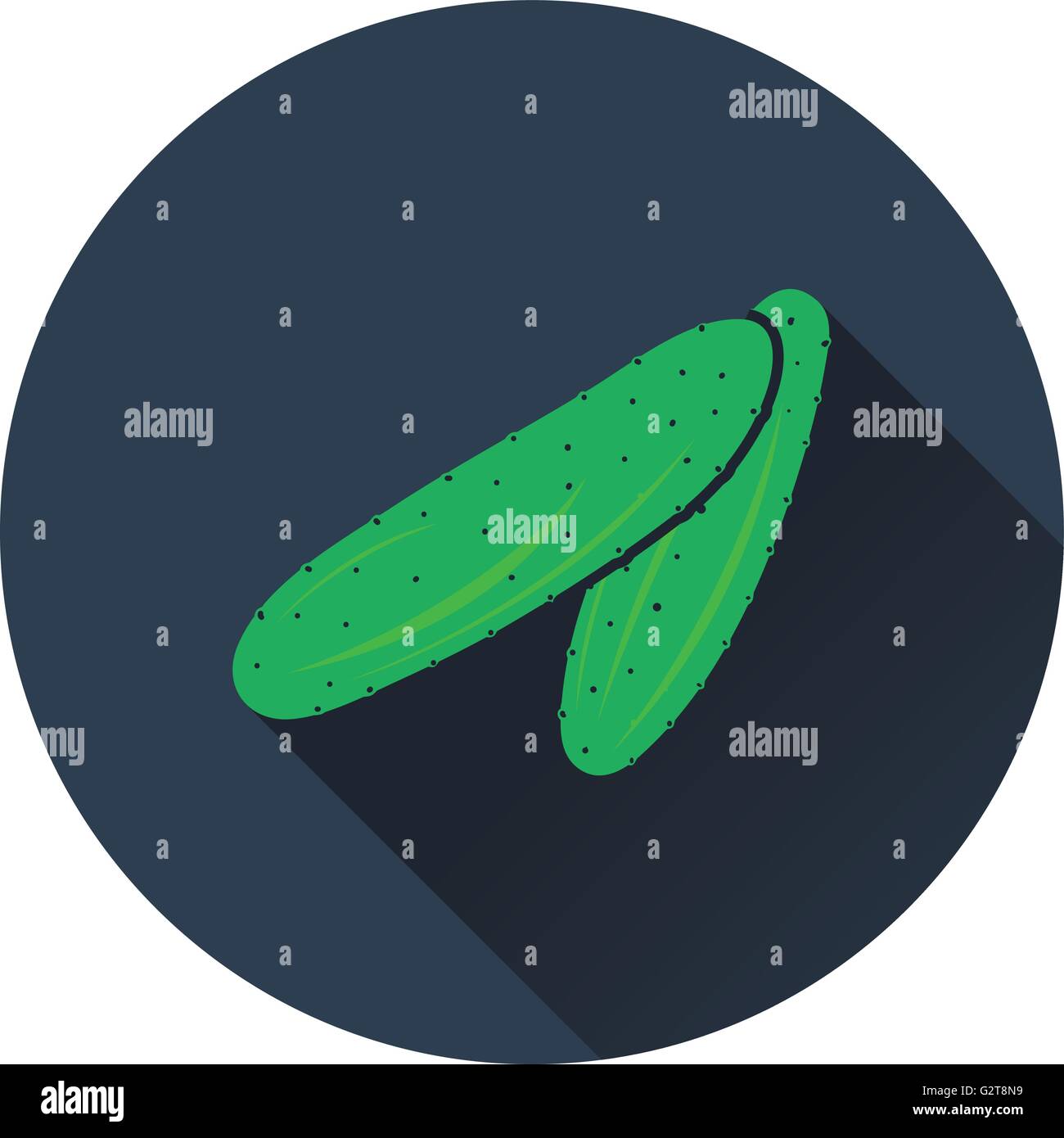 Cucumber icon. Flat design. Vector illustration Stock Vector Image ...