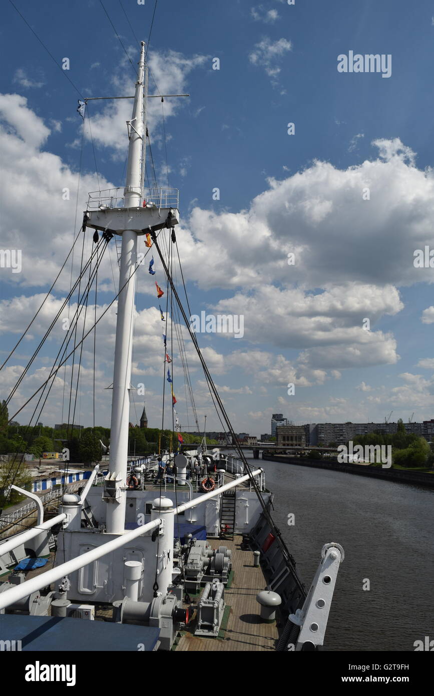 The World Ocean Museum in Kaliningrad. View to the city center of ...
