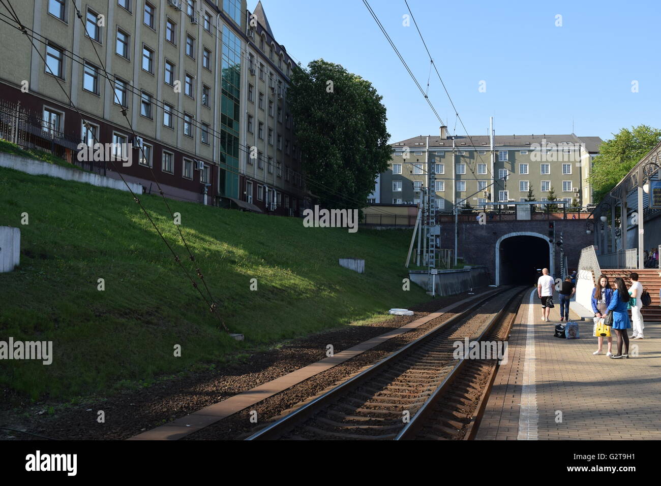 Railway station in Kaliningradskaya Oblast - the Russian rail (RZD ...