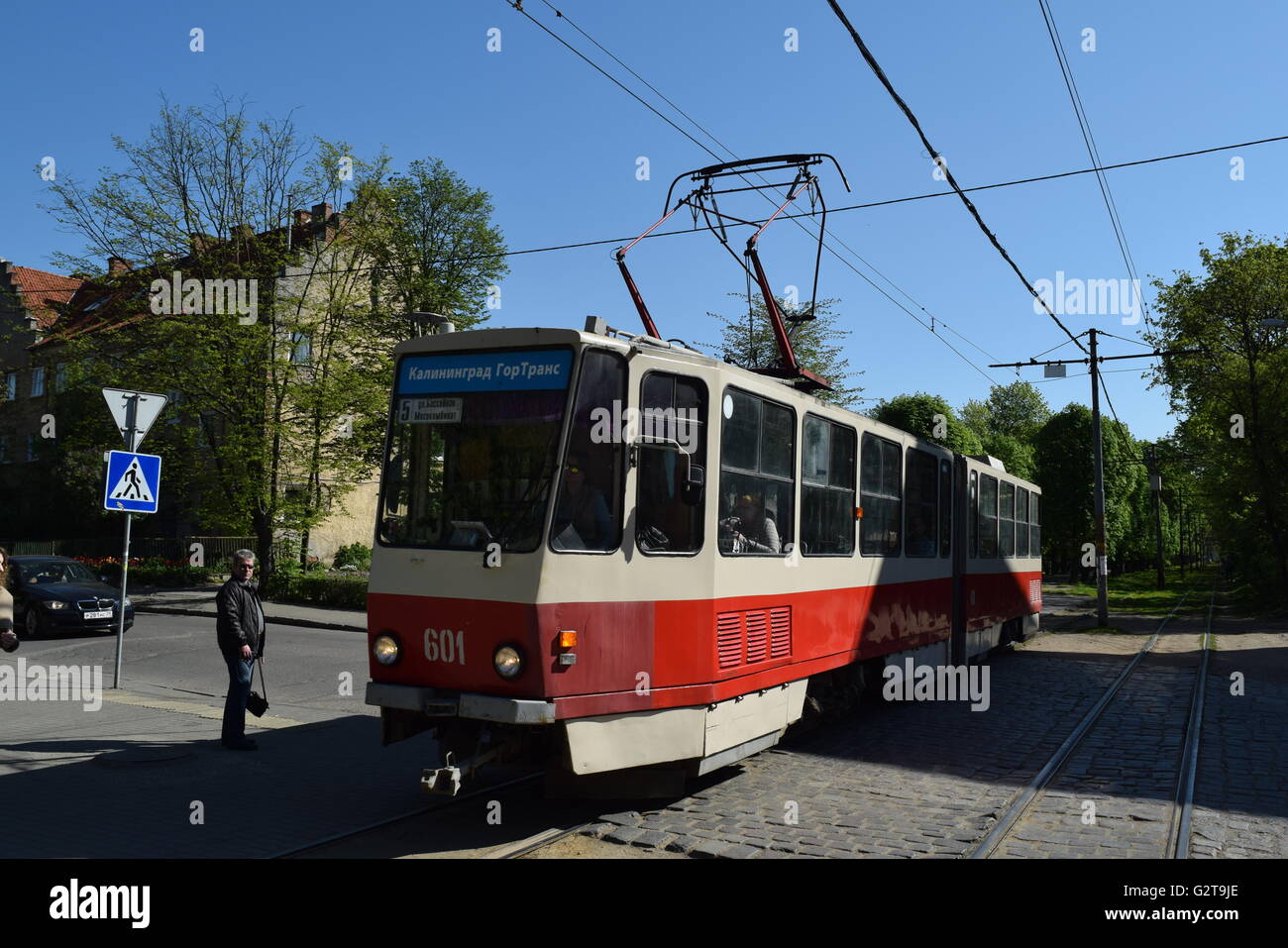 Tram view of Kaliningrad: modern state of the westernmost tramway in ...
