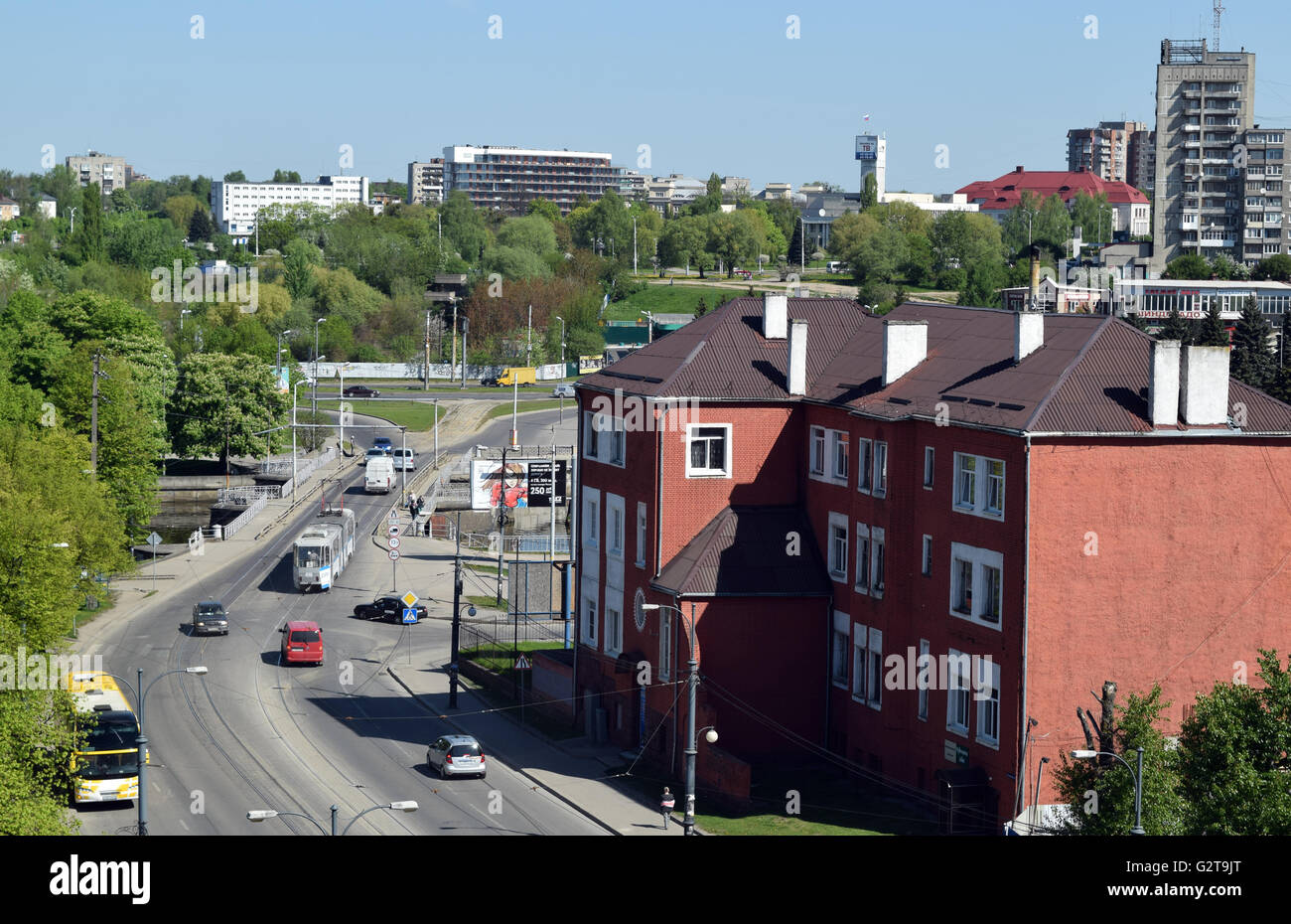 Tram view of Kaliningrad: modern state of the westernmost tramway in ...