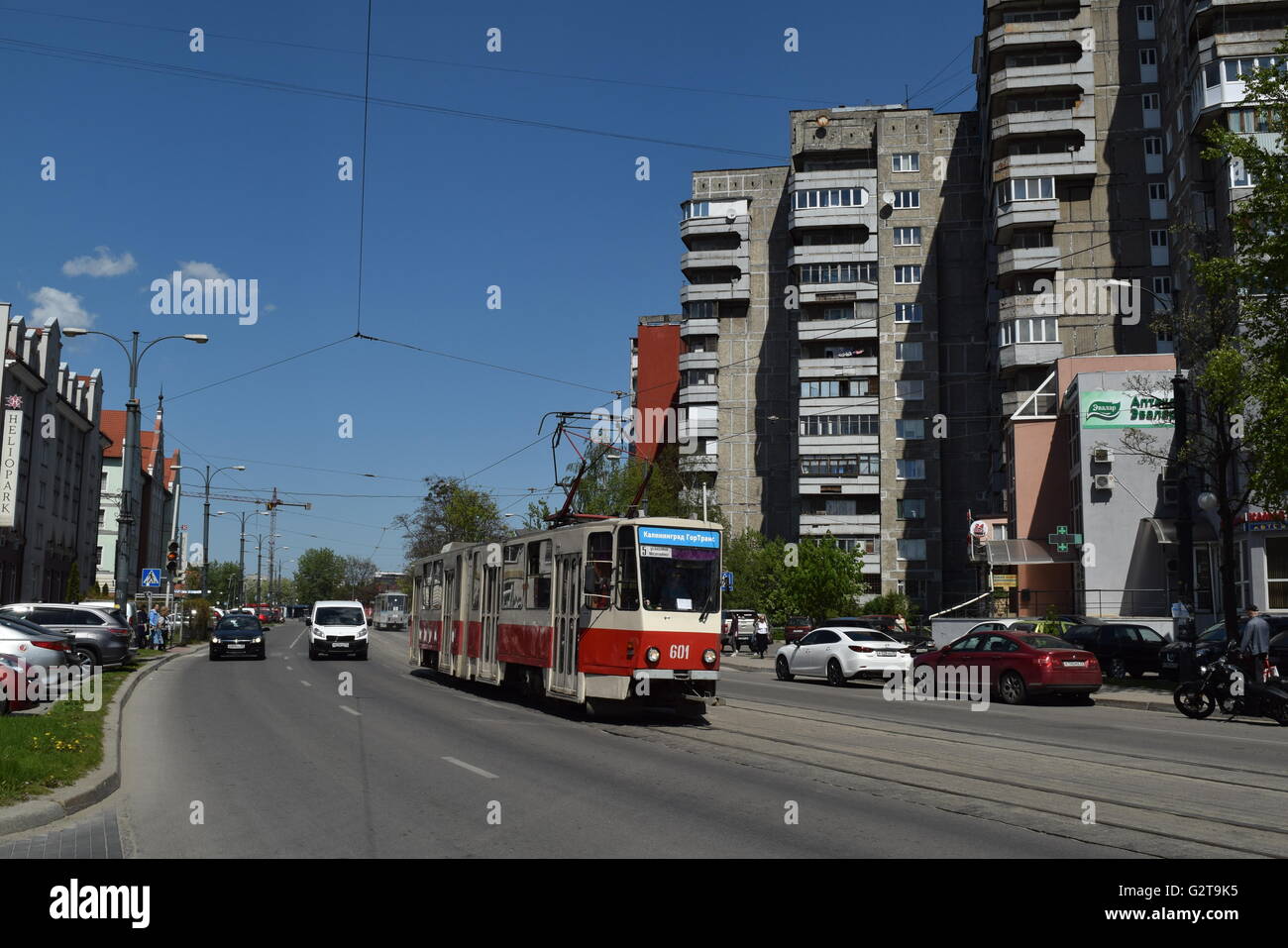 Tram view of Kaliningrad: modern state of the westernmost tramway in ...