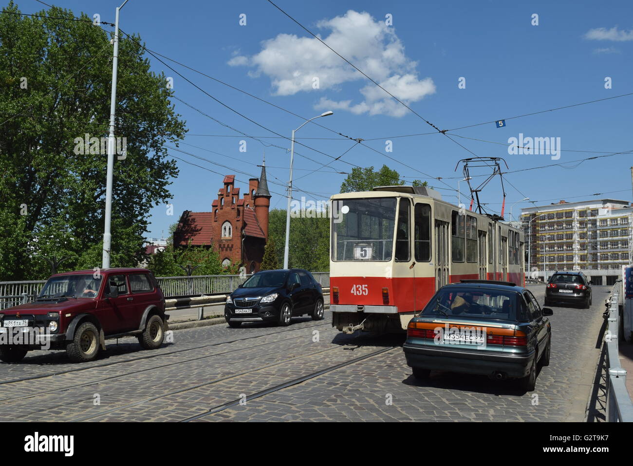 Tram view of Kaliningrad: modern state of the westernmost tramway in ...