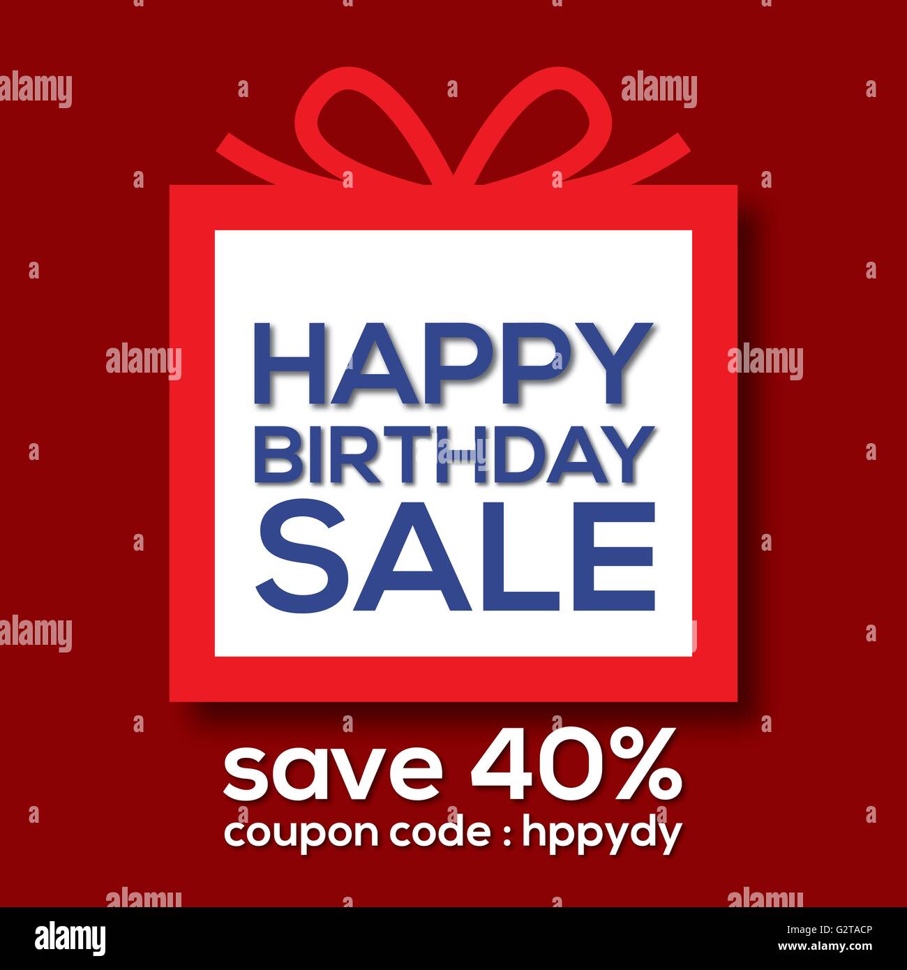 Happy Birthday Sale Banner Vector Illustration Stock Vector Image & Art ...