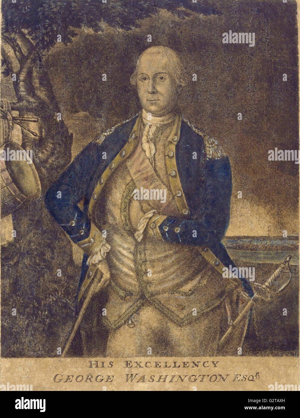 Attributed to Samuel Blyth - His Excellency, George Washington Esqr ...