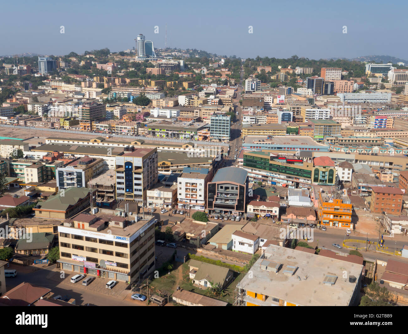 Uganda, Kampala city skyline Stock Photo - Alamy