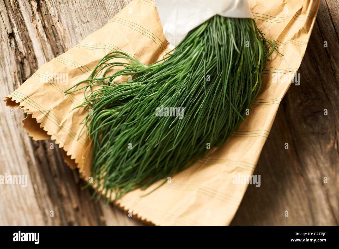Fresh barilla plant resting on an old table Stock Photo - Alamy